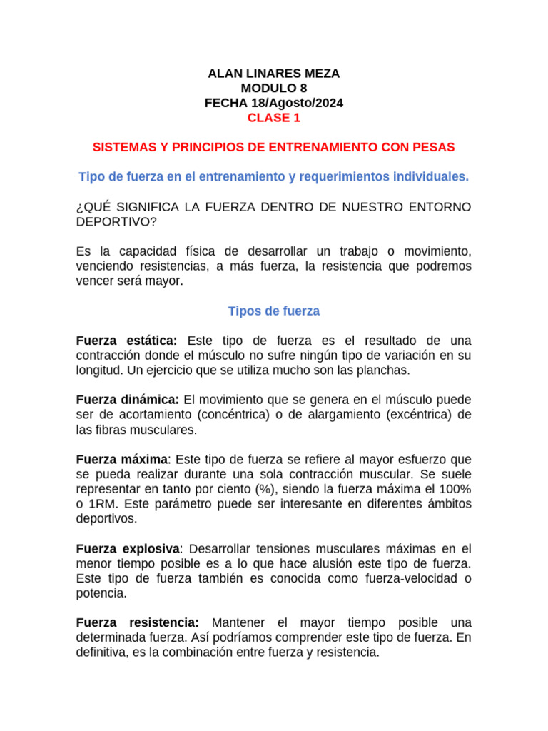 Alan Linares Meza. M8 | PDF | Músculo | Contracción muscular