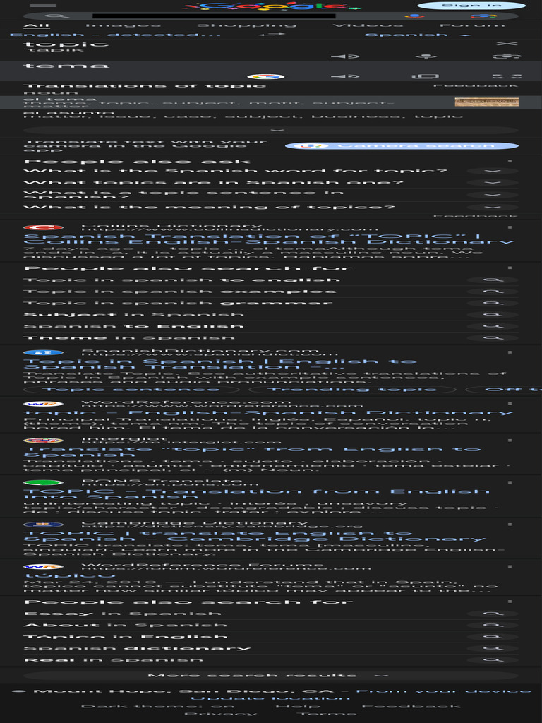 Topic in Spanish - Google Search | PDF | English Language | Spanish ...