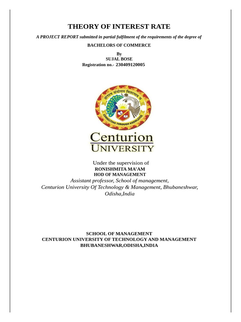 Theory of Interest Rates | PDF | Interest | Interest Rates