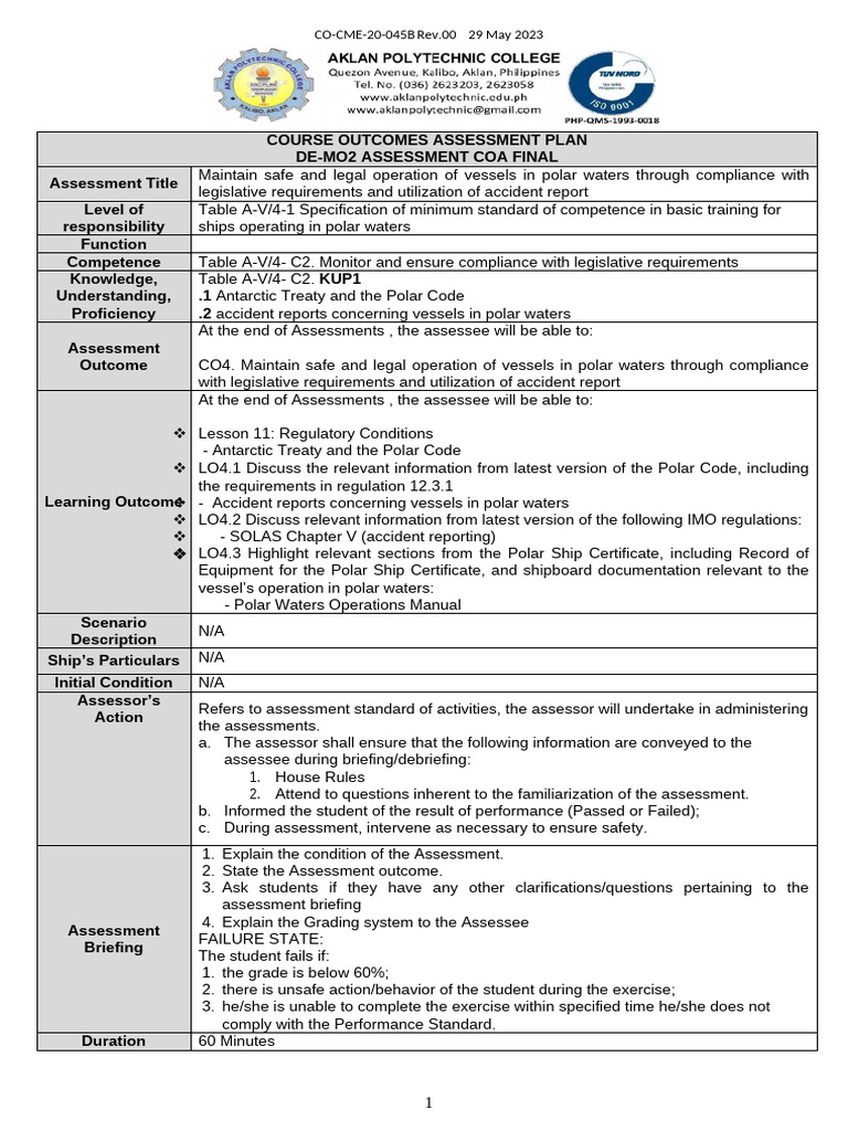 De-Mo2 Co4 Cognitive Final Ok | PDF | Risk | Risk Assessment