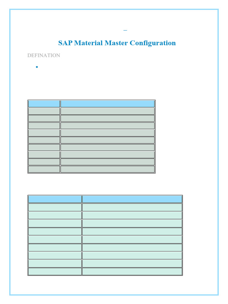 configuring material master easy guide | PDF | Logistics | Computing