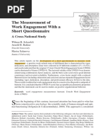 UWES Employee Engagement Assessment | PDF | Likert Scale | Questionnaire