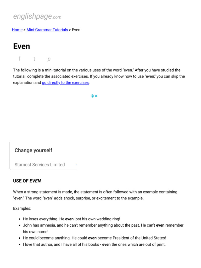 Even | PDF | Verb | Semantic Units