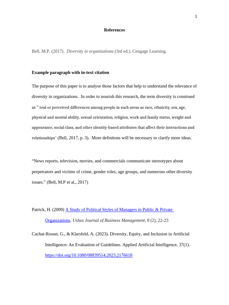 A1 APA Style Citations | PDF