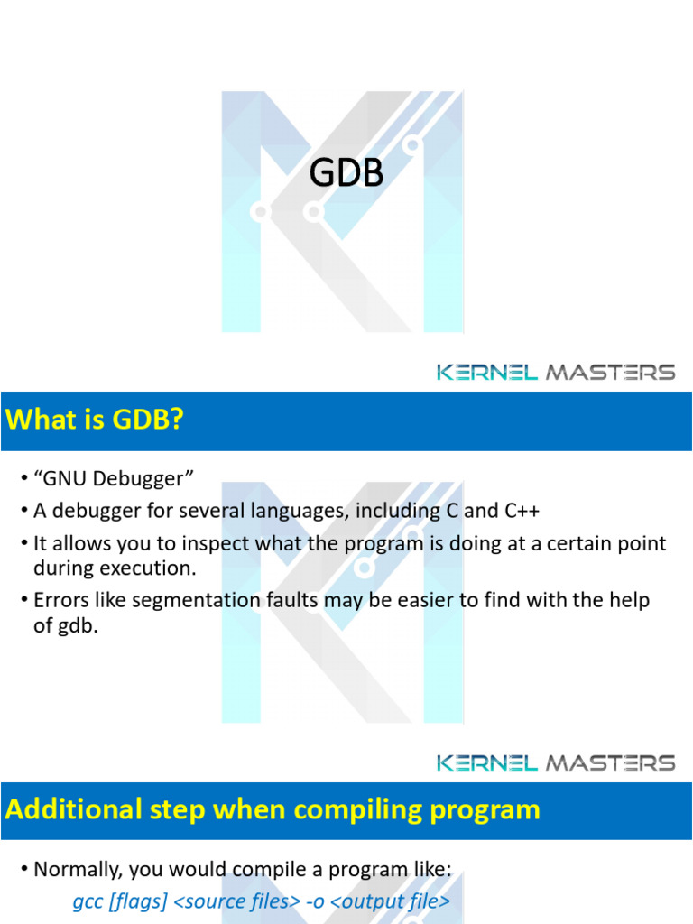 GDB Debugger Guide for Linux Users | PDF | Software Development | Computer Engineering