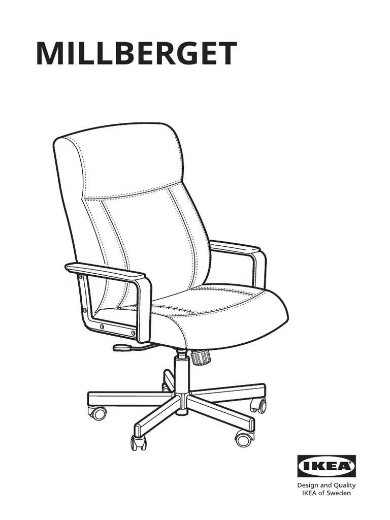Millberget Swivel Chair Murum Black AA 2269641 2 2 | PDF