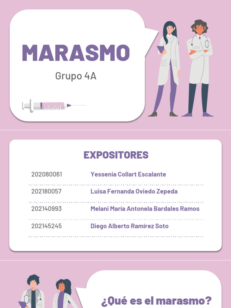 Marasmo | PDF | Especialidades Medicas | Enfermedades y trastornos humanos