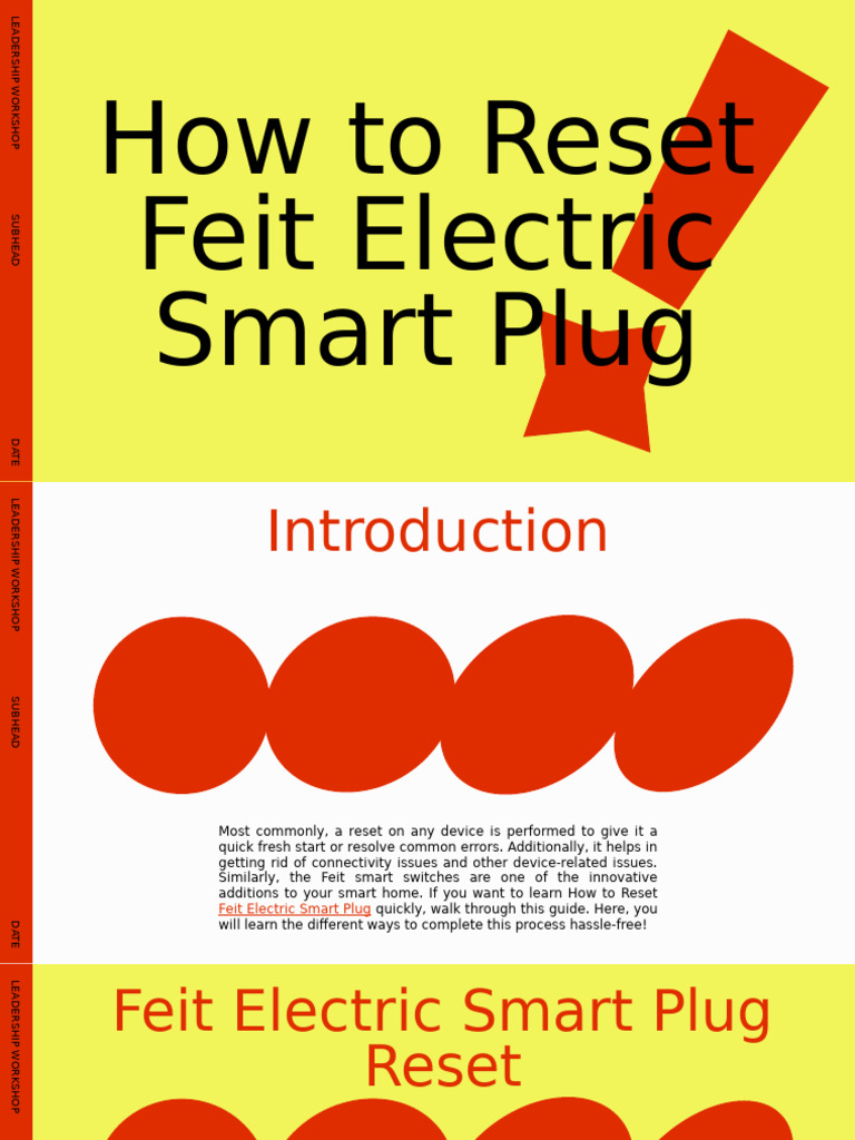 Resetting Feit Electric Smart Plug Guide | PDF | Computing | System ...