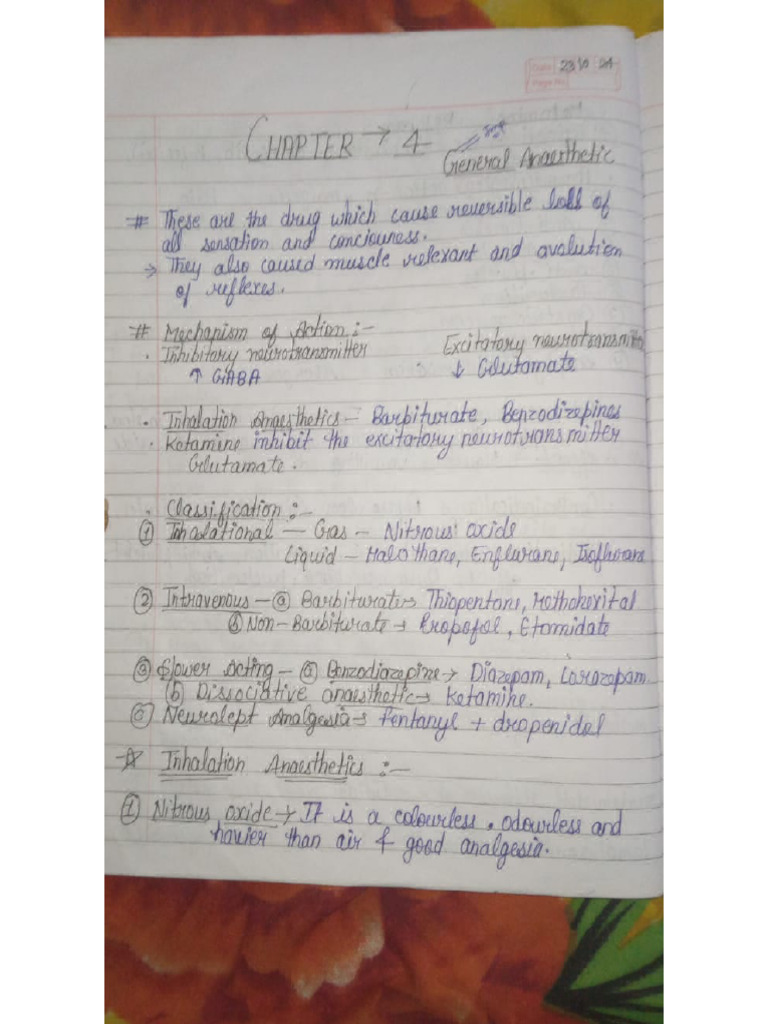 Pharmacology Notes Sessional | PDF