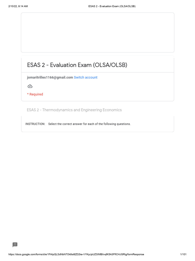 ESAS 2 Thermodynamics Exam | PDF | Survey Methodology | Regulation