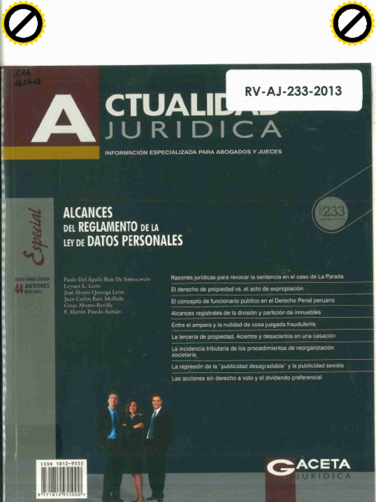 RV Aj 233 2013 | PDF | Caso de ley | Justicia