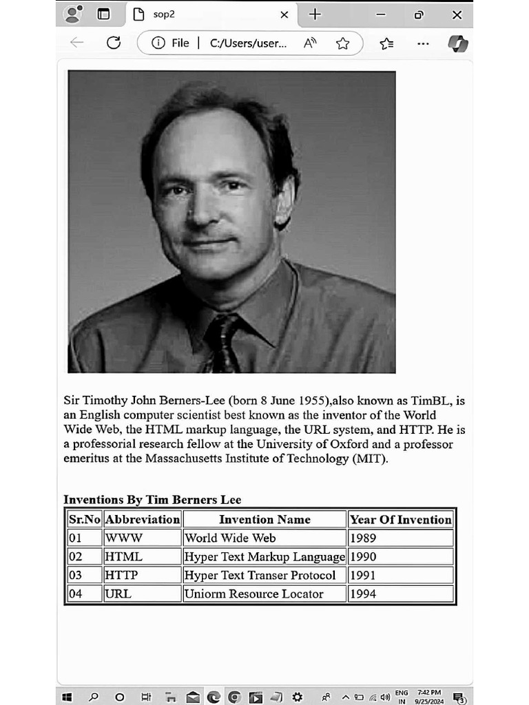 Tim Berners Lee Scientist | PDF