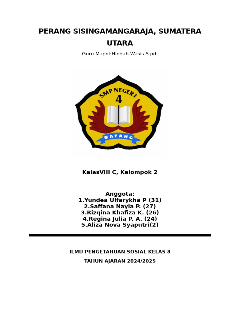 Peran Sisingamangaraja XII dalam Perang Batak | PDF