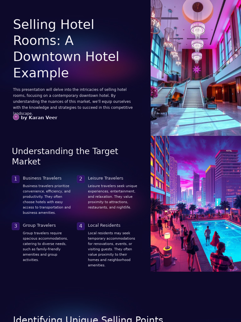 Selling Hotel Rooms A Downtown Hotel Example | PDF | Pricing | Hotel