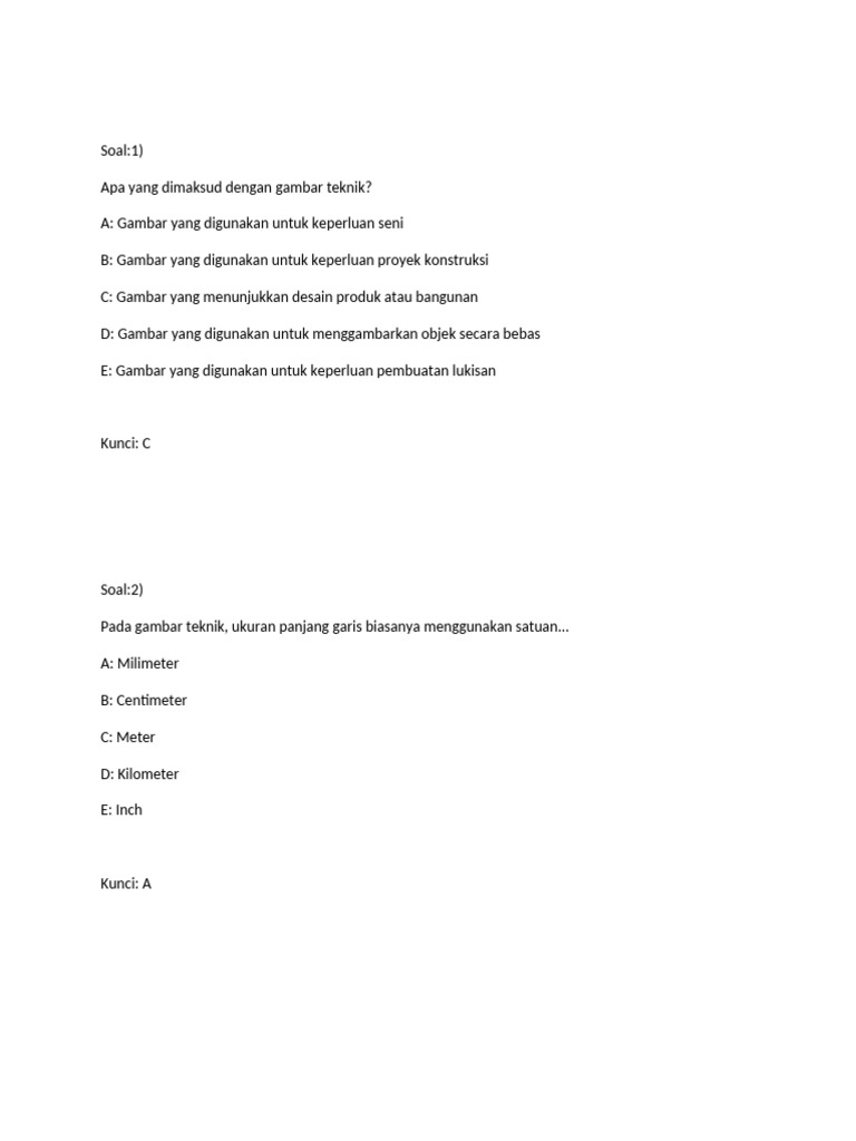 Soal Gto Kelas 10 TKR TBSM | PDF