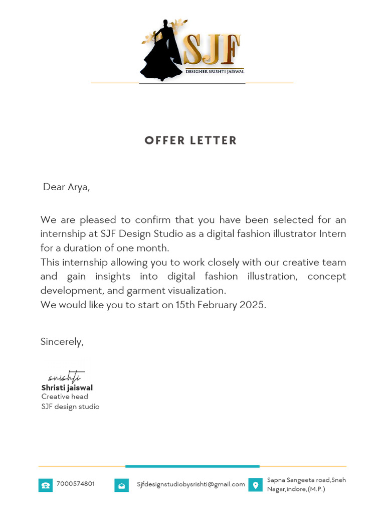 Internship Offerletter | PDF