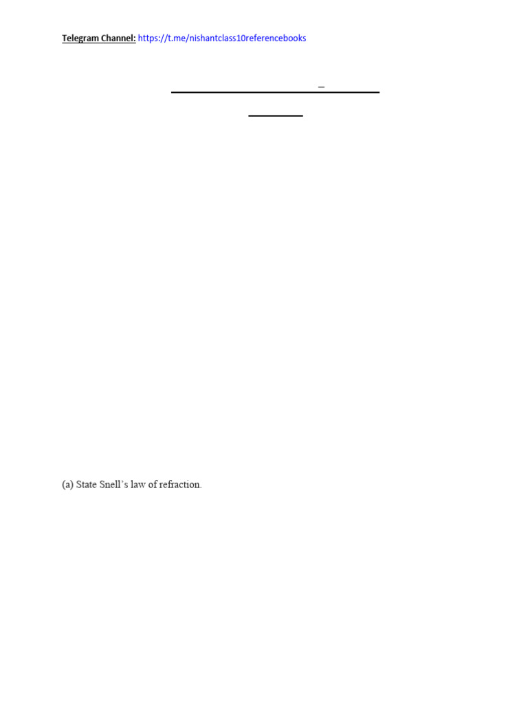 Class 10 Physics Worksheet | PDF | Mirror | Atomic