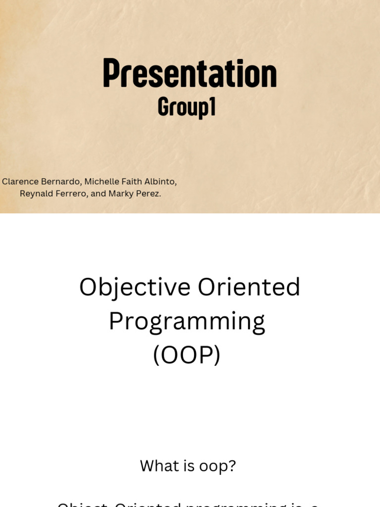 Oop Group 1 | PDF | Object Oriented Programming | Inheritance (Object Oriented Programming)