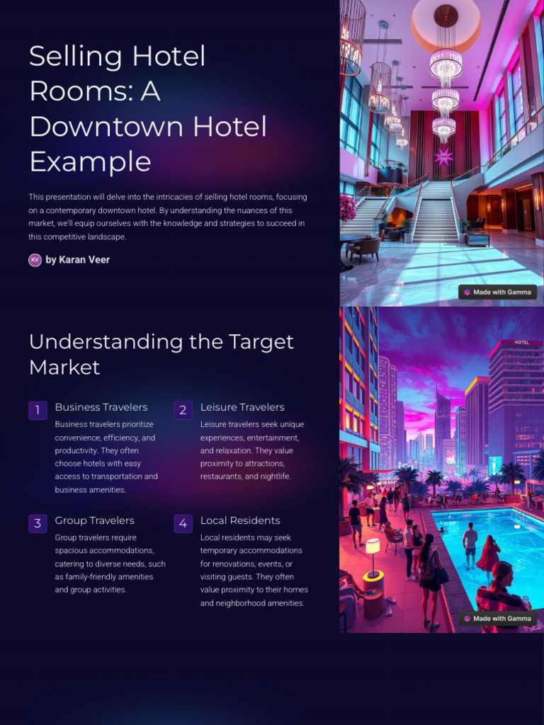Selling Hotel Rooms: Strategies & Insights | PDF | Pricing | Hotel