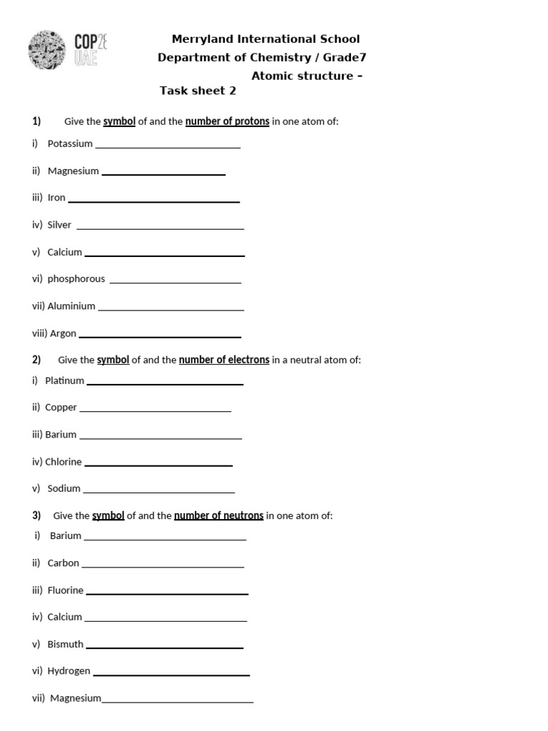 Element with 26 Protons and 29 Neutrons | PDF