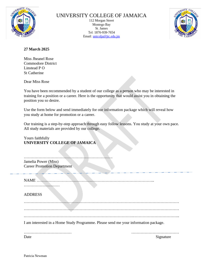 Home Study Program Opportunity | PDF