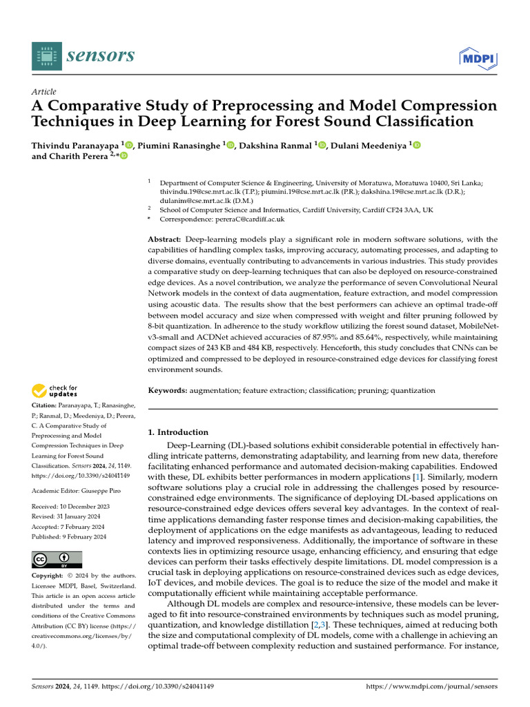 A Comparative Study of Preprocessing and Model Compression Techniques | PDF | Deep Learning ...