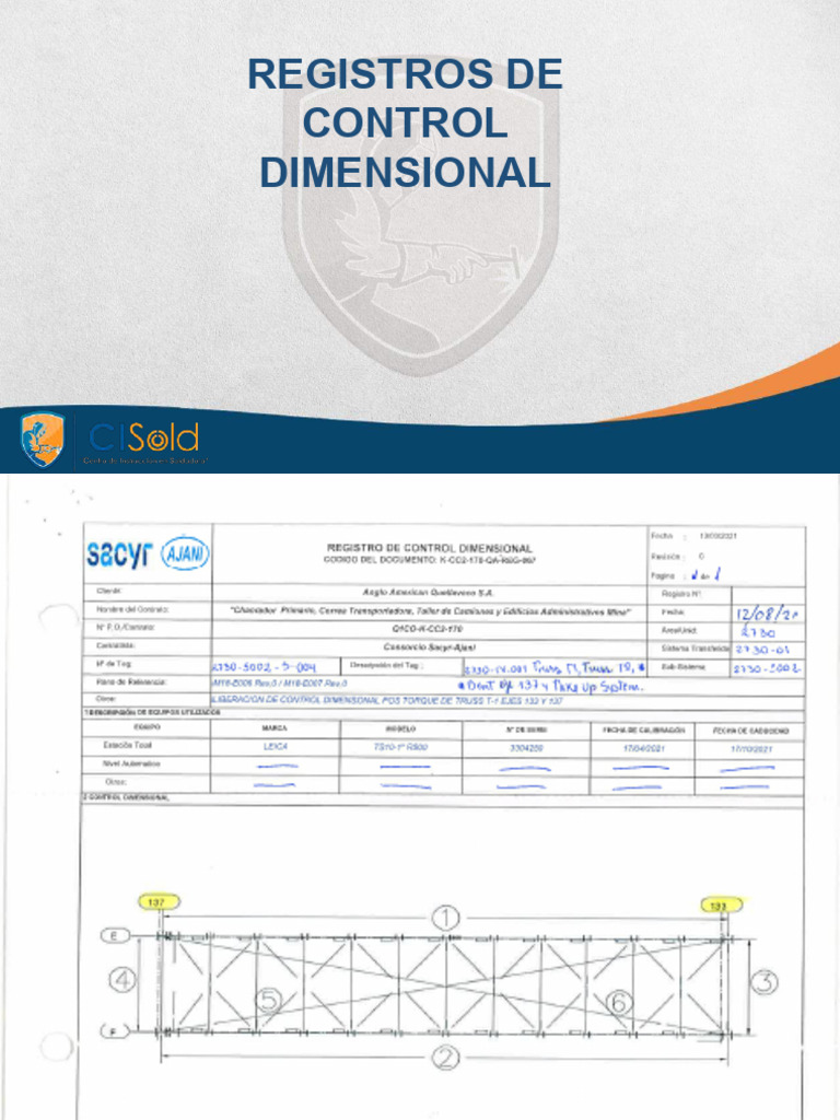 Registros de Control Dimensional | PDF