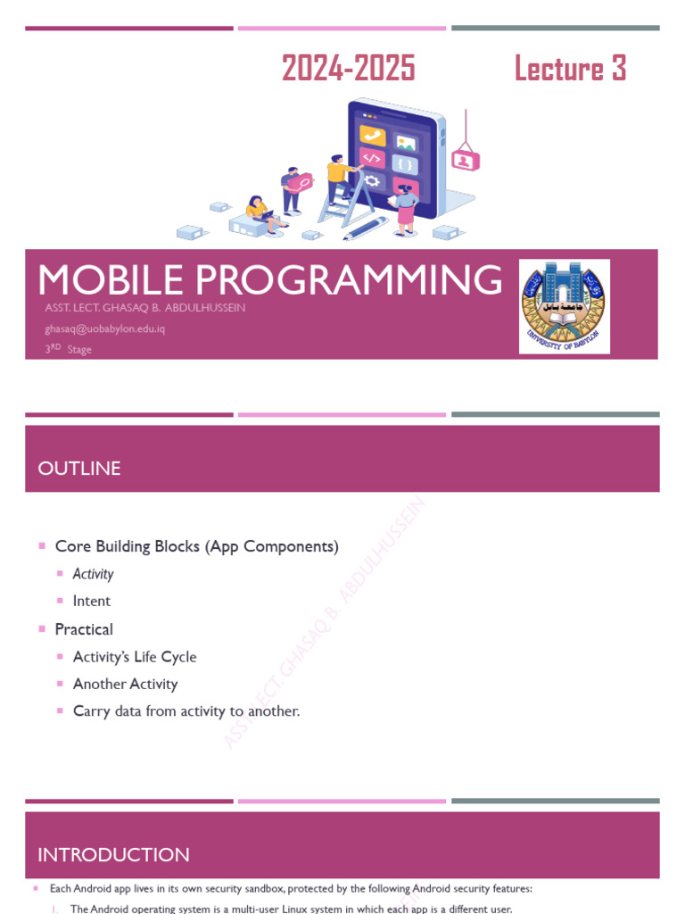 MP Lecture3 Presentation | PDF | Graphical User Interfaces | Mobile App