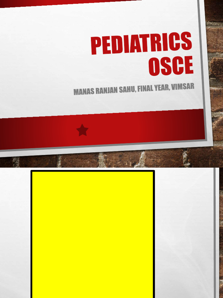 Pediatrics Osce | PDF