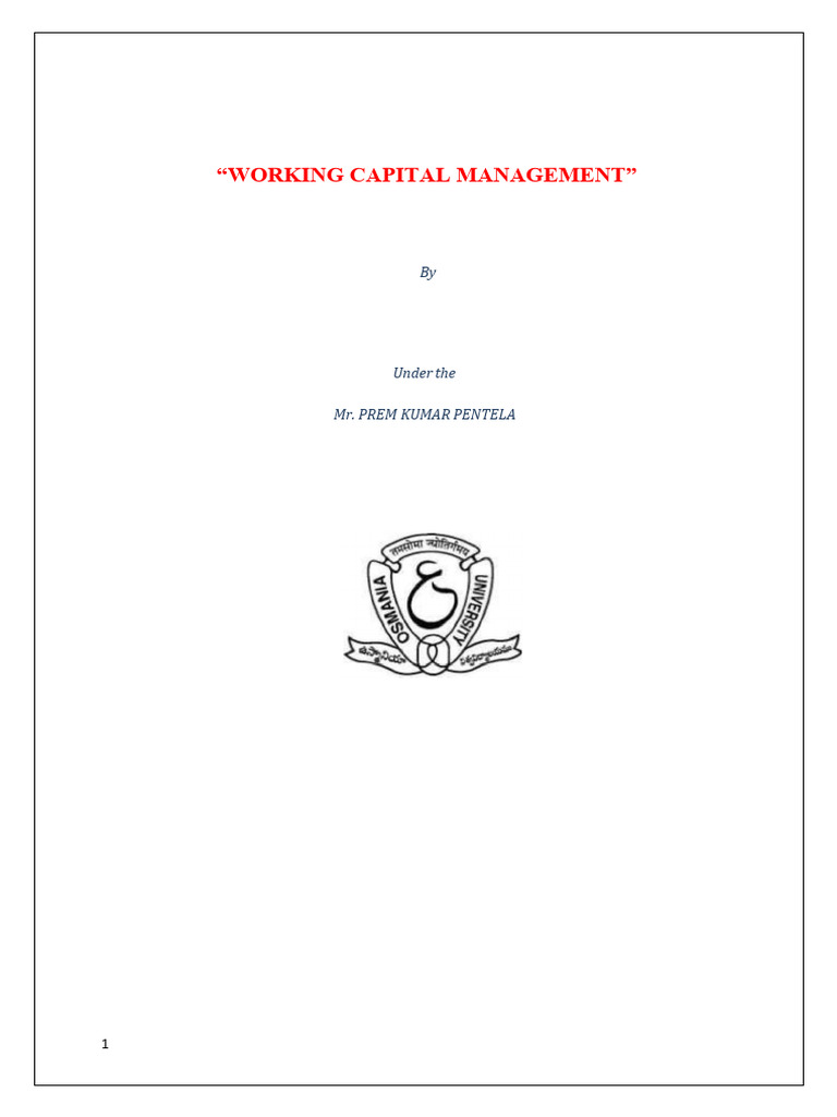 Real Working Capital Management | PDF | Working Capital | Financial Capital