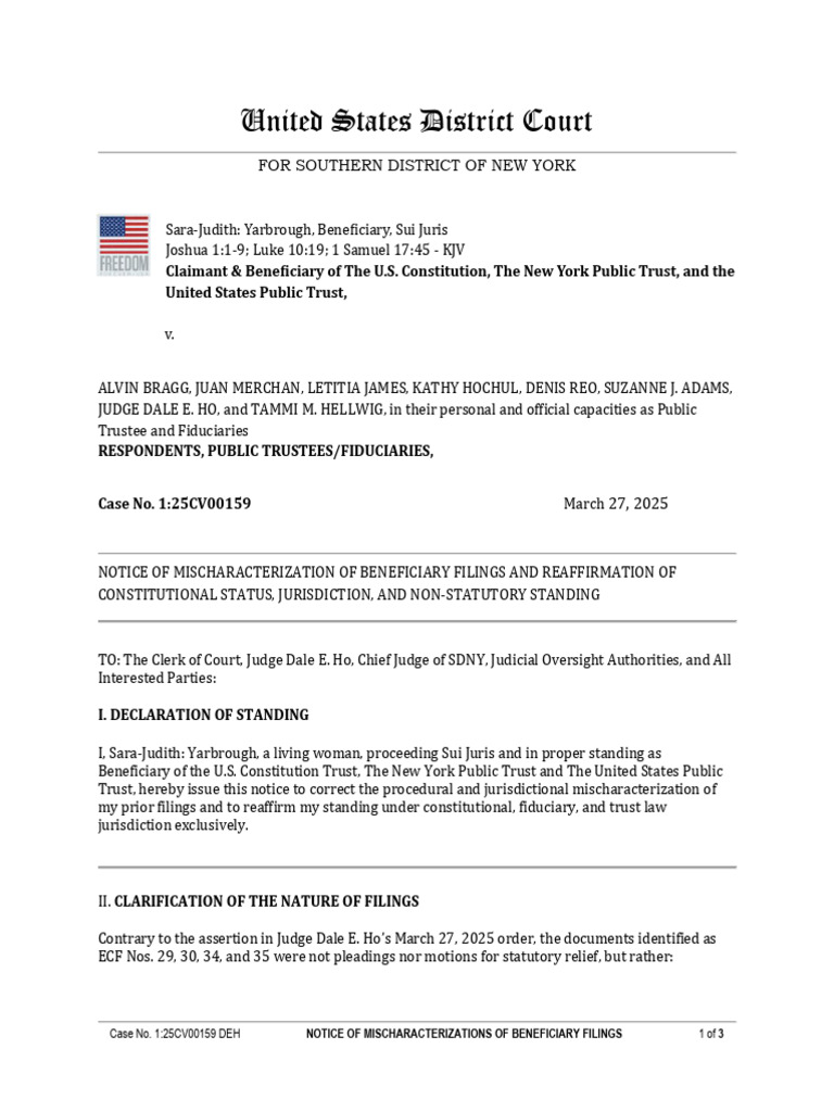 Mischaracterization of Beneficiary Filings | PDF | Fiduciary ...