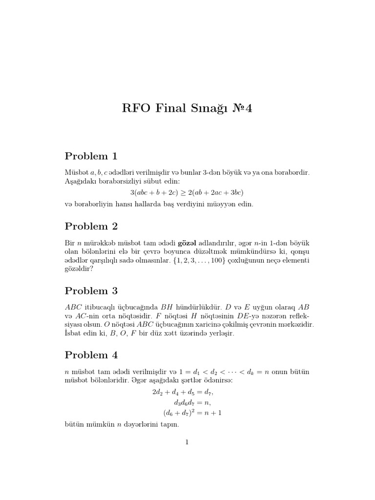 RFO Final Exams 4 | PDF