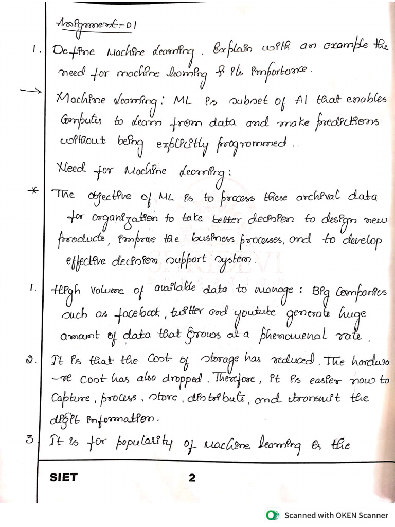 ml assignment | PDF