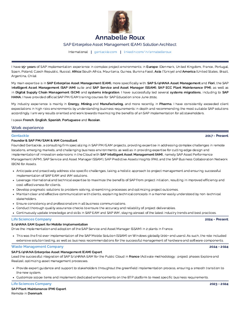 Annabelle Roux VisualCV Resume | PDF | Asset Management | Business