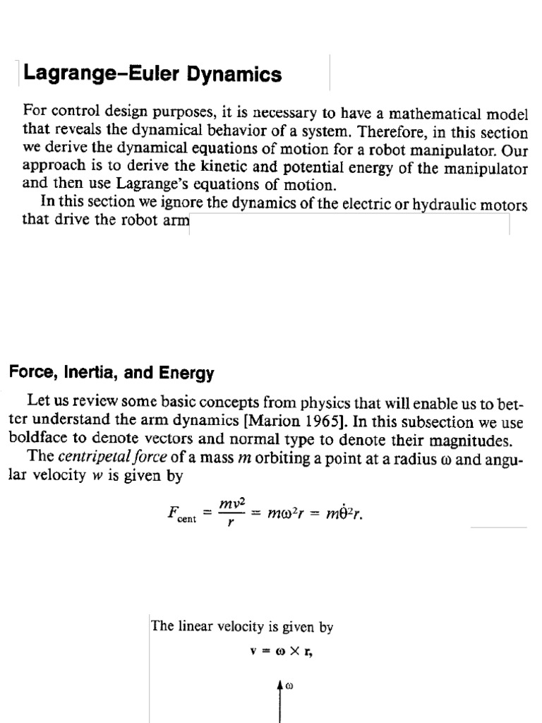 Dynamics Lagrangian IR | PDF