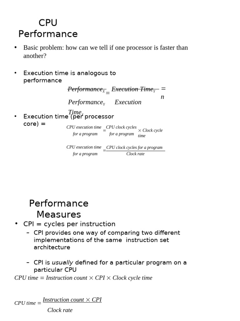 Understanding CPU Performance Metrics | PDF | Central Processing Unit | Computer Architecture