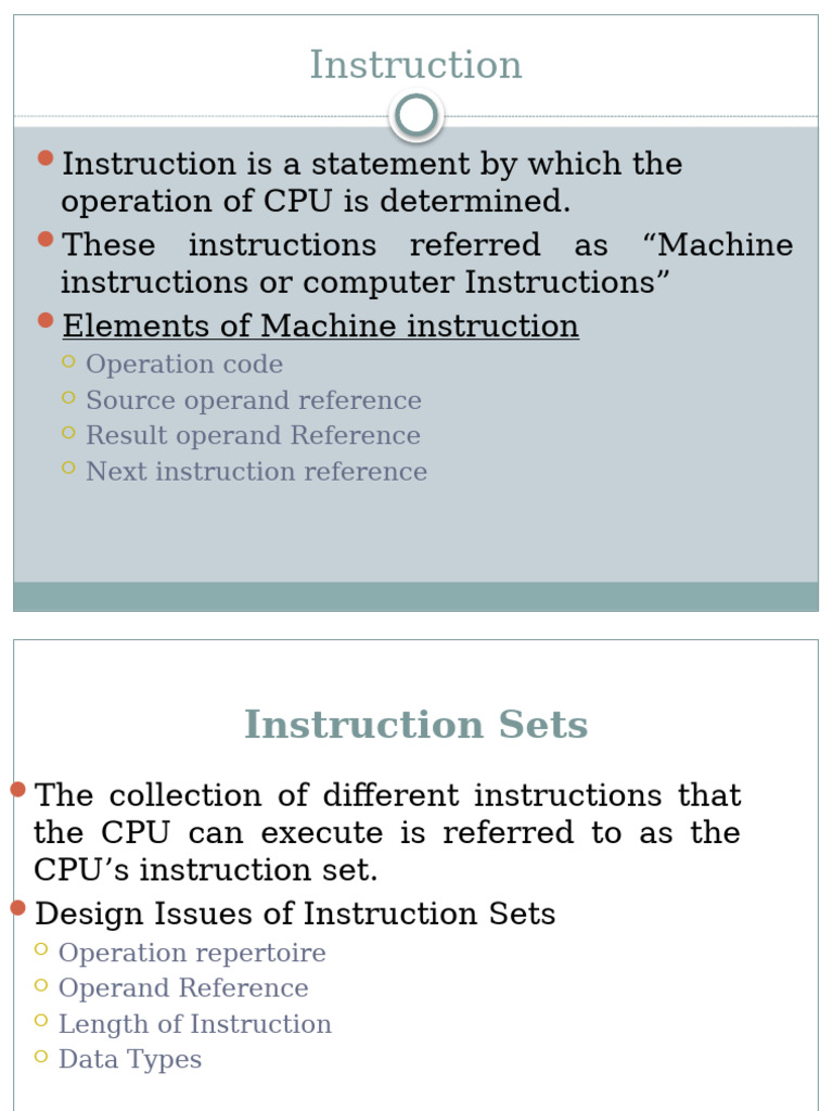 Instruction Types and Addressing Modes | PDF | Central Processing Unit | Computer Science
