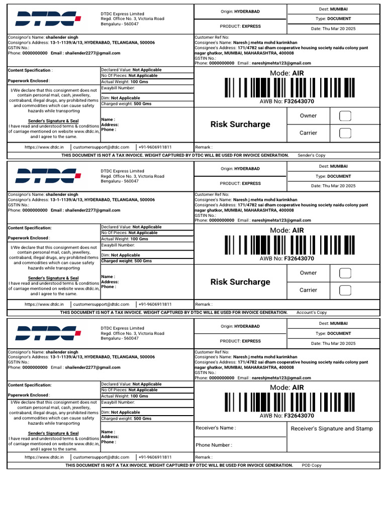 Print External Shipping Label | PDF | Mail