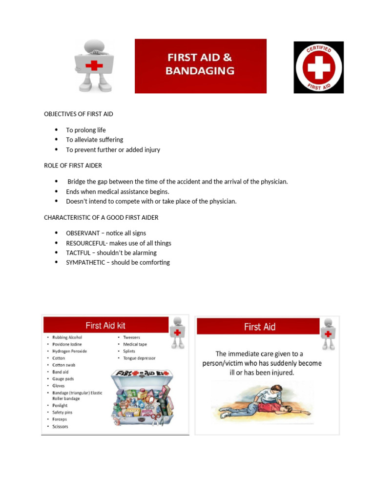 First Aid Bandaging | PDF