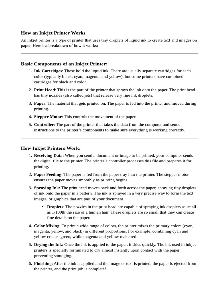 inkjet-printers | PDF | Printer (Computing) | Equipment