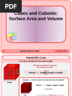 Surface Area of Cube - Formula, TSA of Cube, LSA (CSA) of Cube | PDF ...