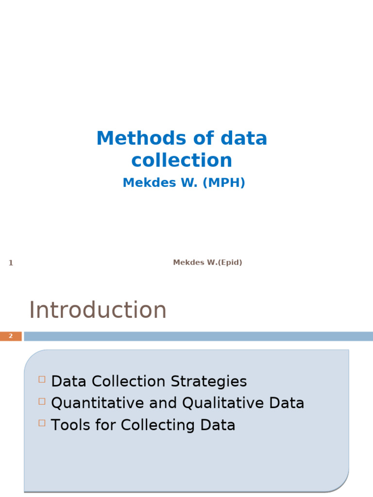 Methods of Data Collection | PDF | Focus Group | Survey Methodology
