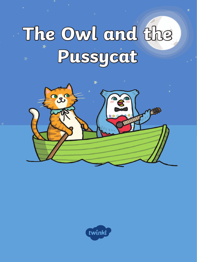 The Owl and The Pussycat Phase 1 Phonics Rhythm and Rhyme Activity ...