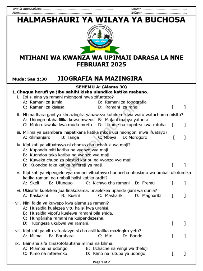 Jiografia 4 Unet - Buchosa 1 | PDF
