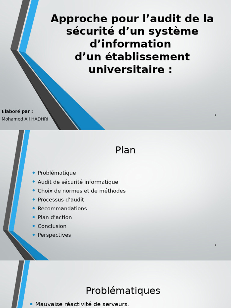 Dokumen.tips Audit de Securite Informatique | PDF | Sécurité des systèmes d'information | Sécurité