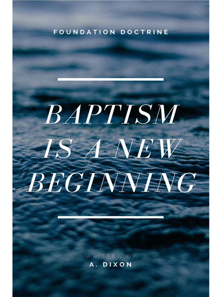 Understanding Biblical Baptism | PDF