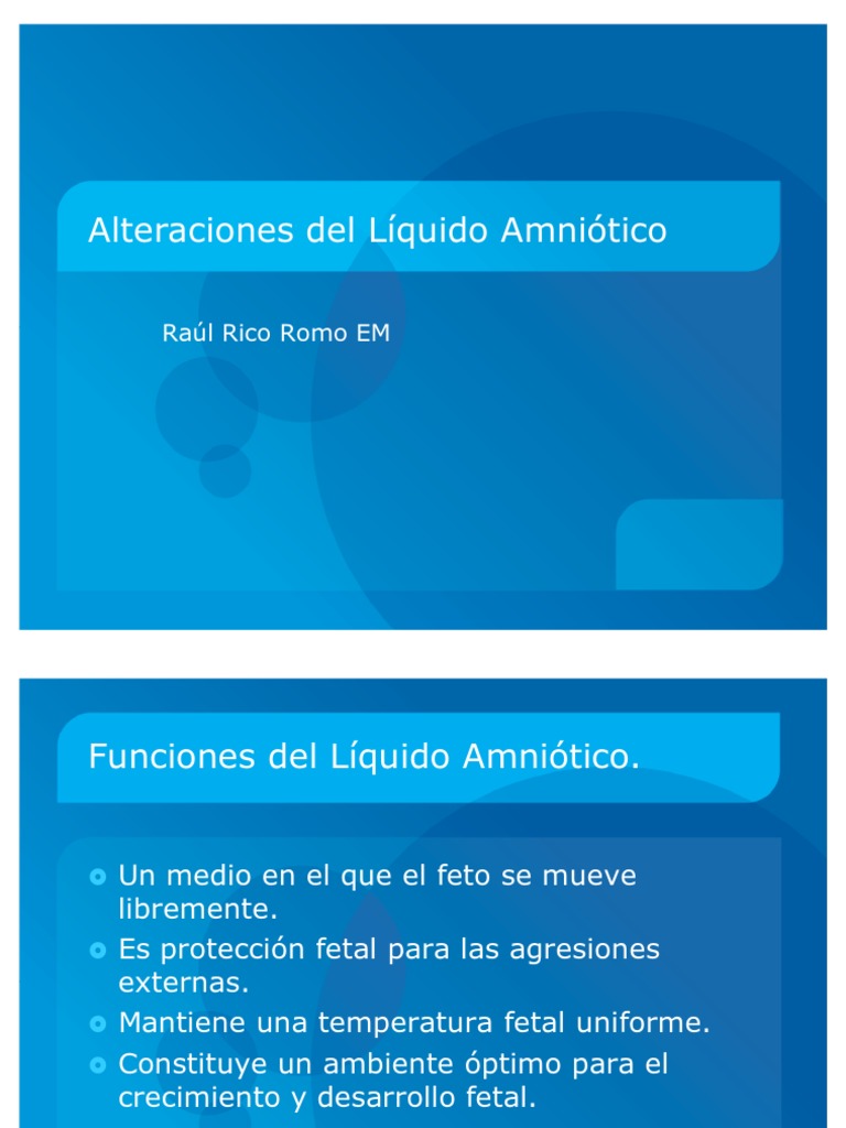 Alteraciones de Amnios | PDF | El embarazo | Feto