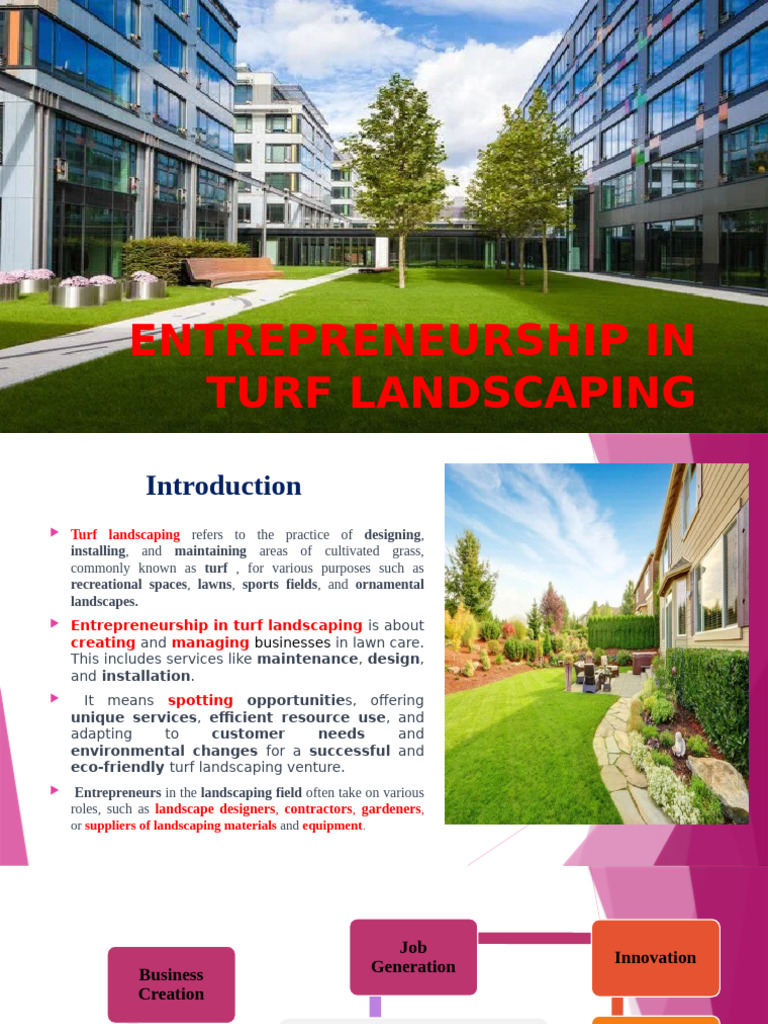 Entrepreneurship in Turf Landscaping | PDF | Lawn | Entrepreneurship