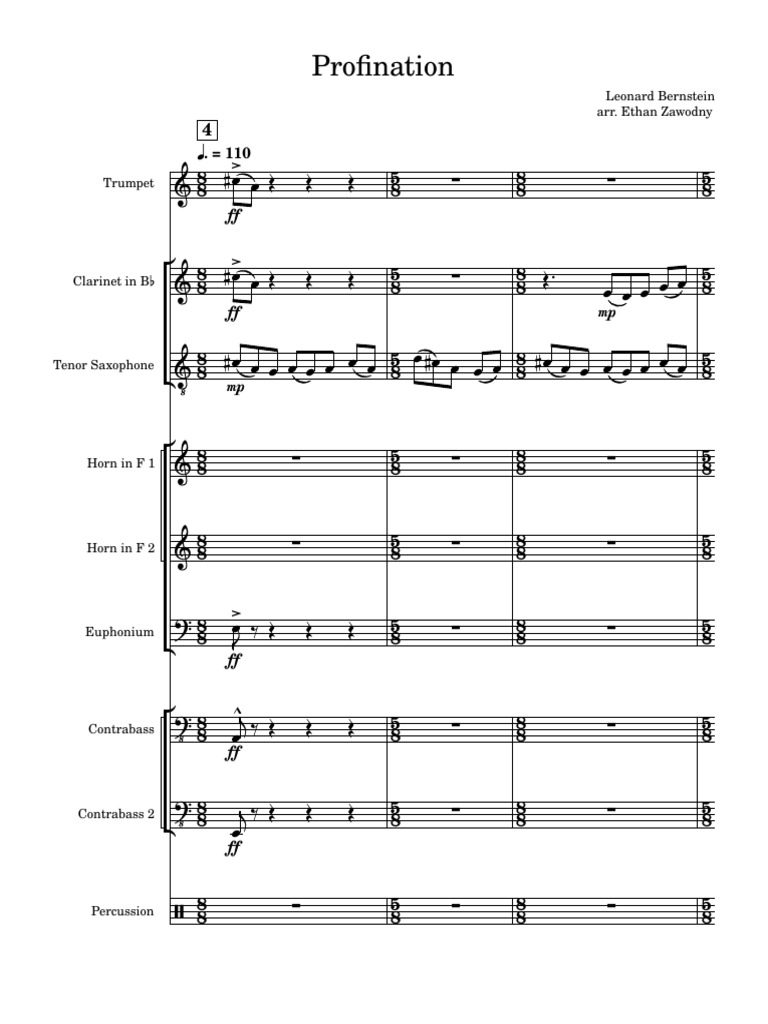 Profination Conducting Arrangment-Score - and - Parts (FINAL) | PDF