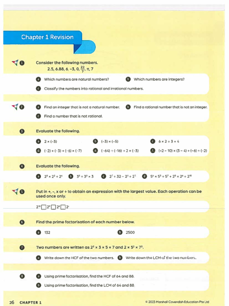 Revision Year 8 | PDF